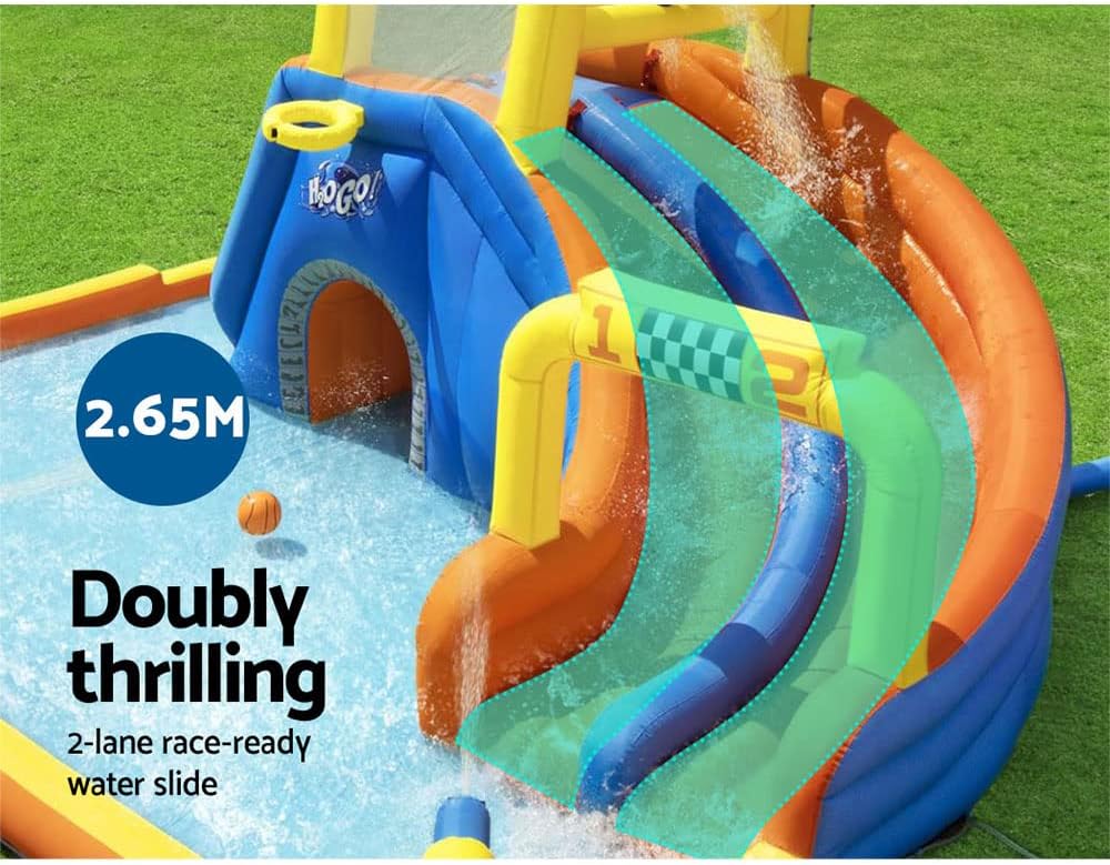 Bestway 53377 H2OGO Mega Su Parkı Kaydıraklı Fiskliyeli Şişme Oyun ...